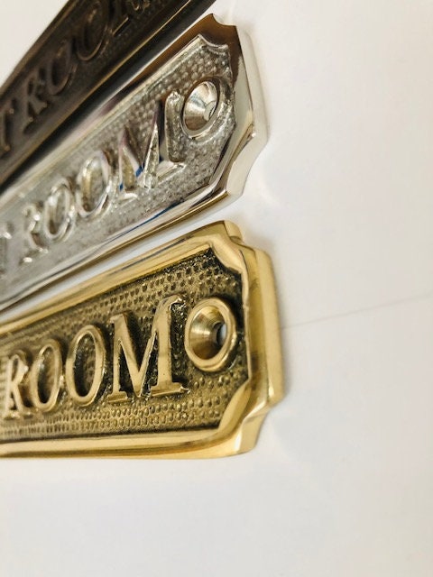 Boot room Door Sign 17 X 3.4cm plaque sent with screws solid | Etsy