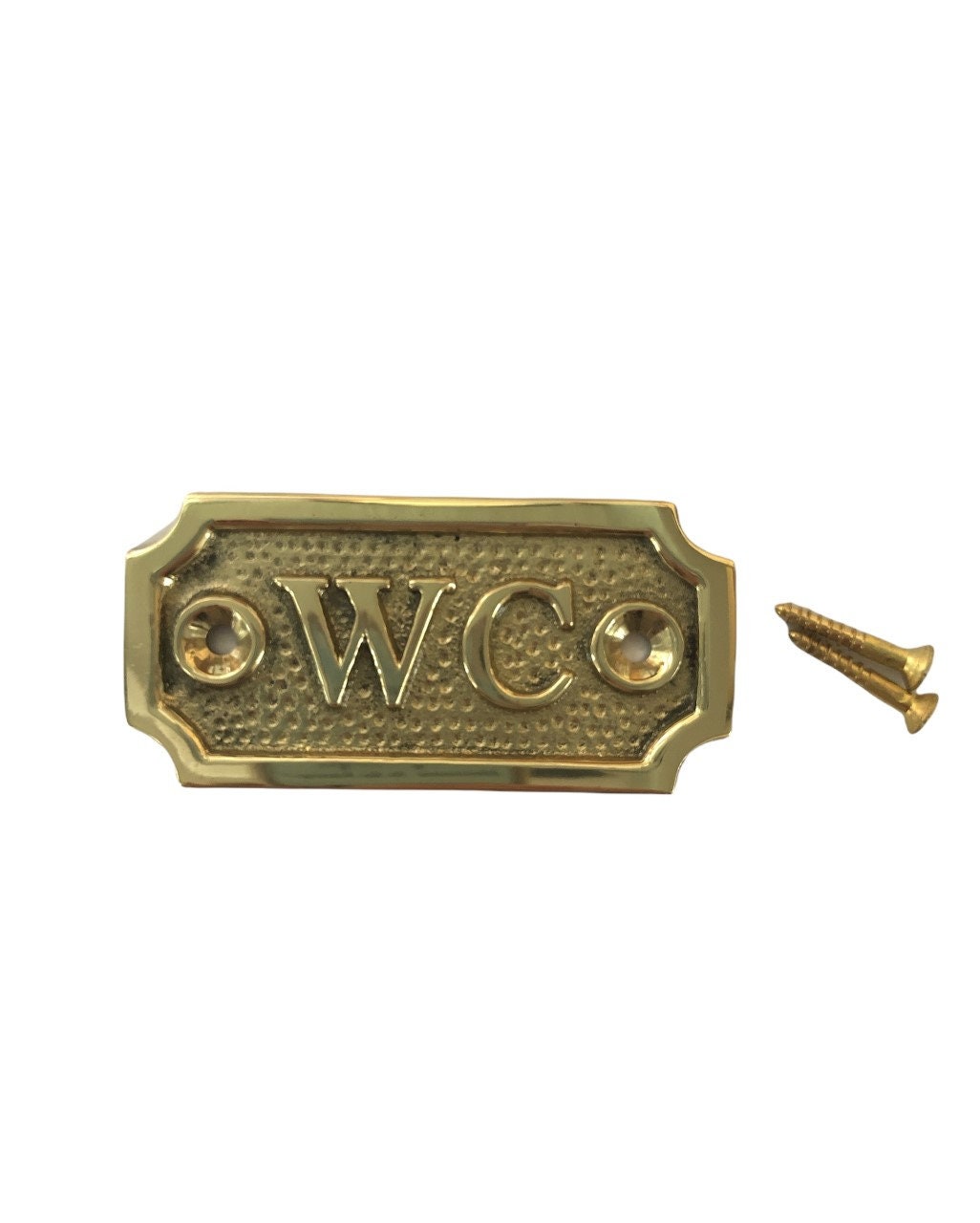 WC Door Sign Available in Three Finishes Silver Nickel - Etsy UK