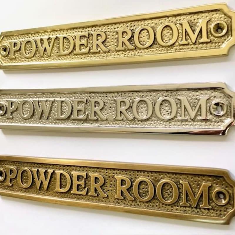 Powder Room Signs - Etsy