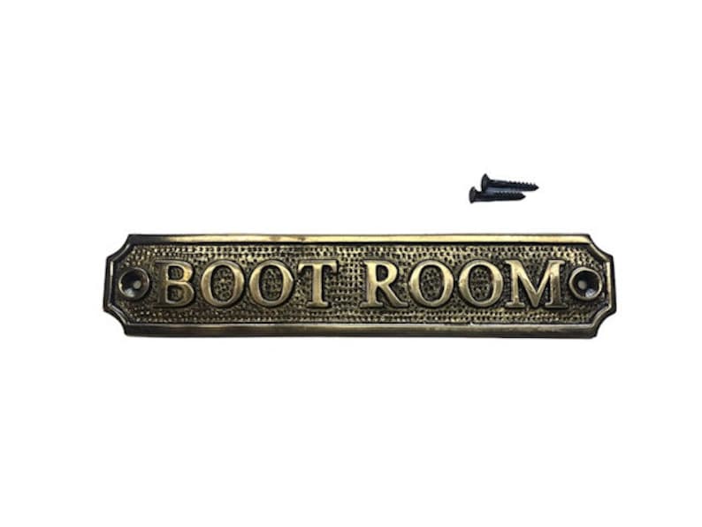 Boot Room Door Sign 17 X 3.4cm Plaque Sent With Screws Solid - Etsy UK