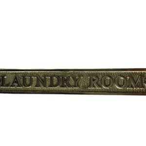 Larger Laundry Room Solid Brass Door Sign With a Choice of Finishes ...