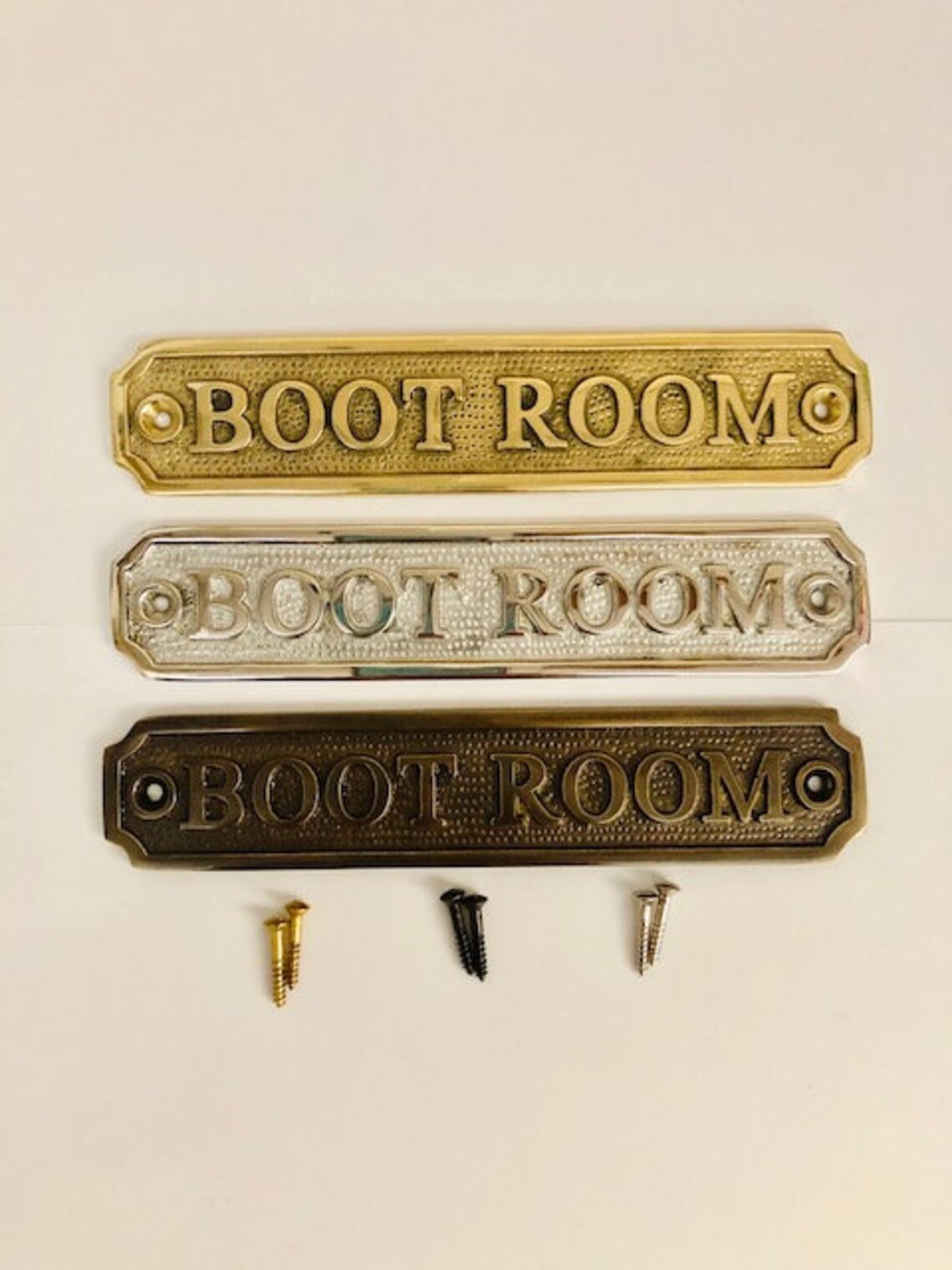 Boot room Door Sign 17 X 3.4cm plaque sent with screws solid | Etsy