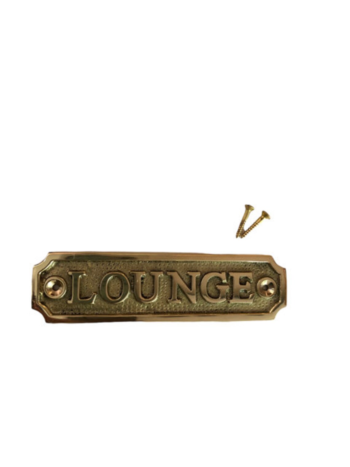 Lounge Door Sign Available in Three Finishes Nickel Antique - Etsy