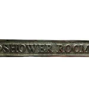 Shower Room Solid 20.5cm Brass Door Sign Available Different - Etsy