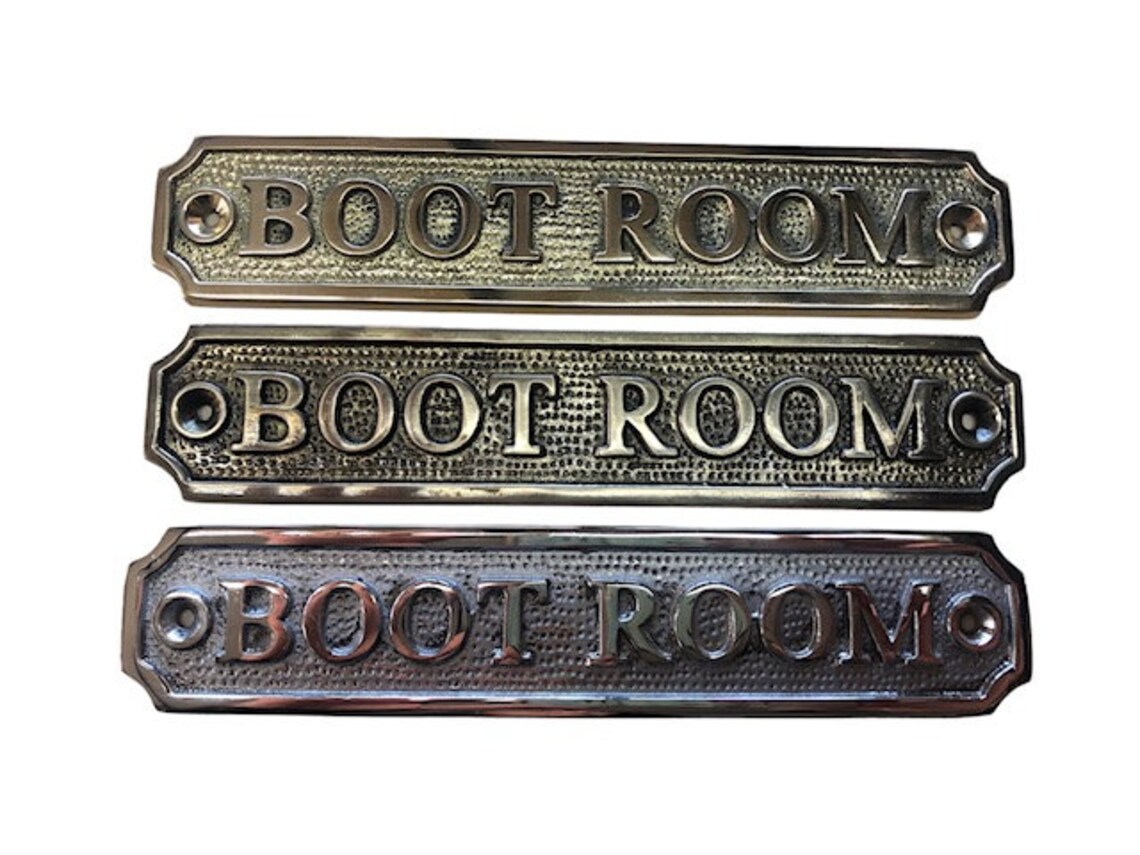 Boot Room Door Sign 17 X 3.4cm Plaque Sent With Screws Solid - Etsy UK