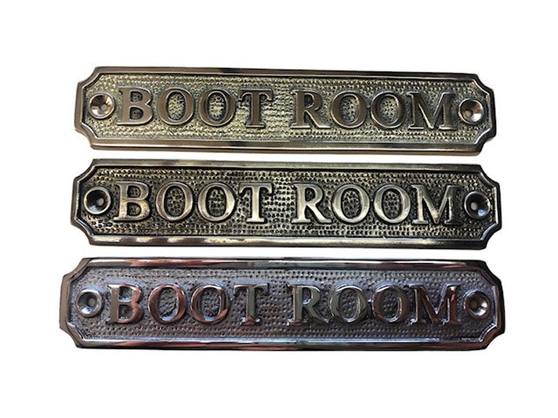 Boot Room Door Sign 17 X 3.4cm Plaque Sent With Screws Solid - Etsy UK