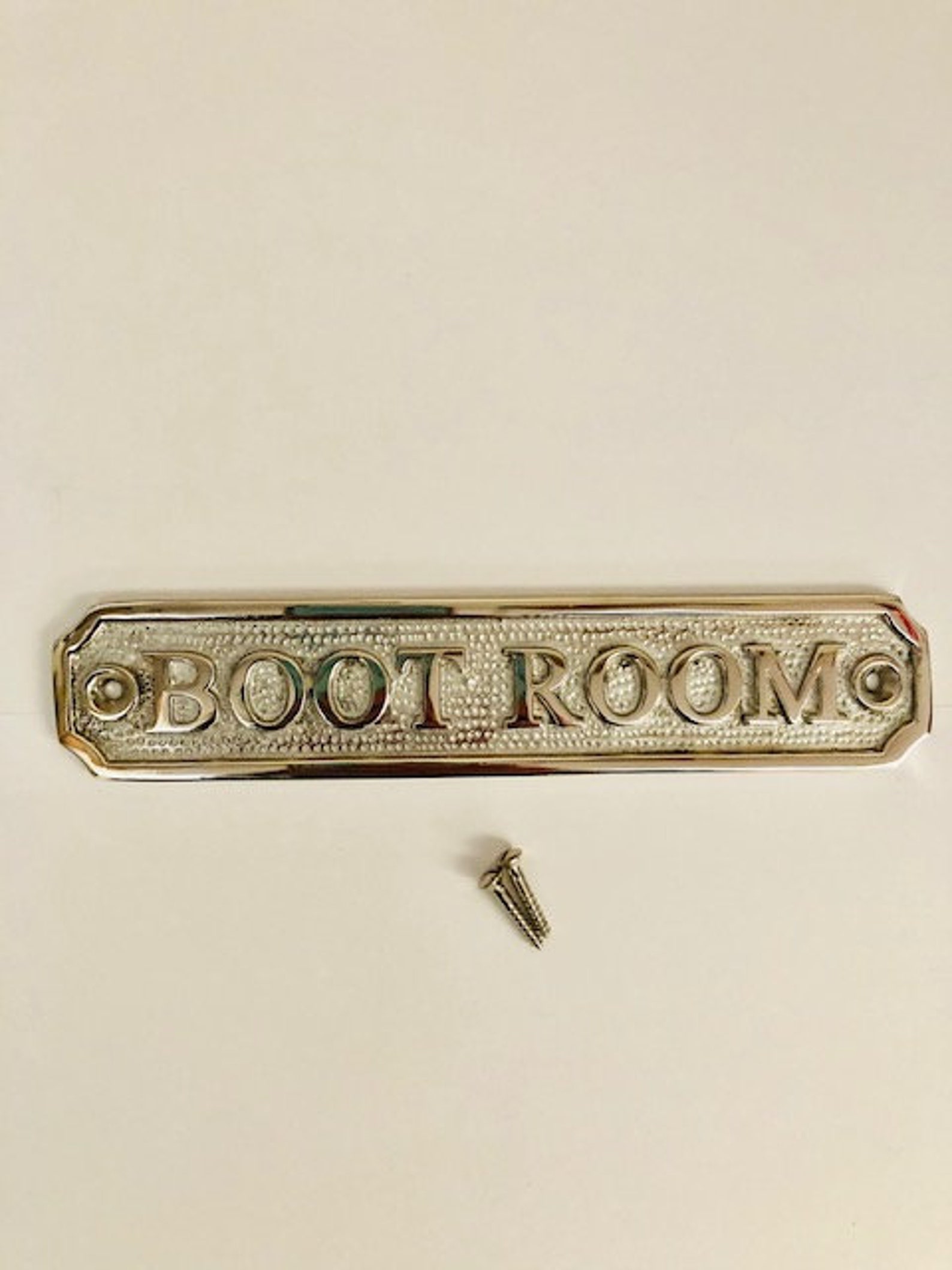 Boot room Door Sign 17 X 3.4cm plaque sent with screws solid | Etsy