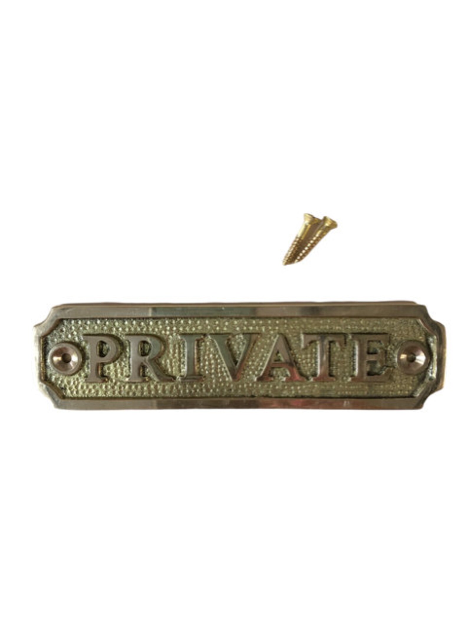Private Door Sign Available in Three Finishes Nickel - Etsy