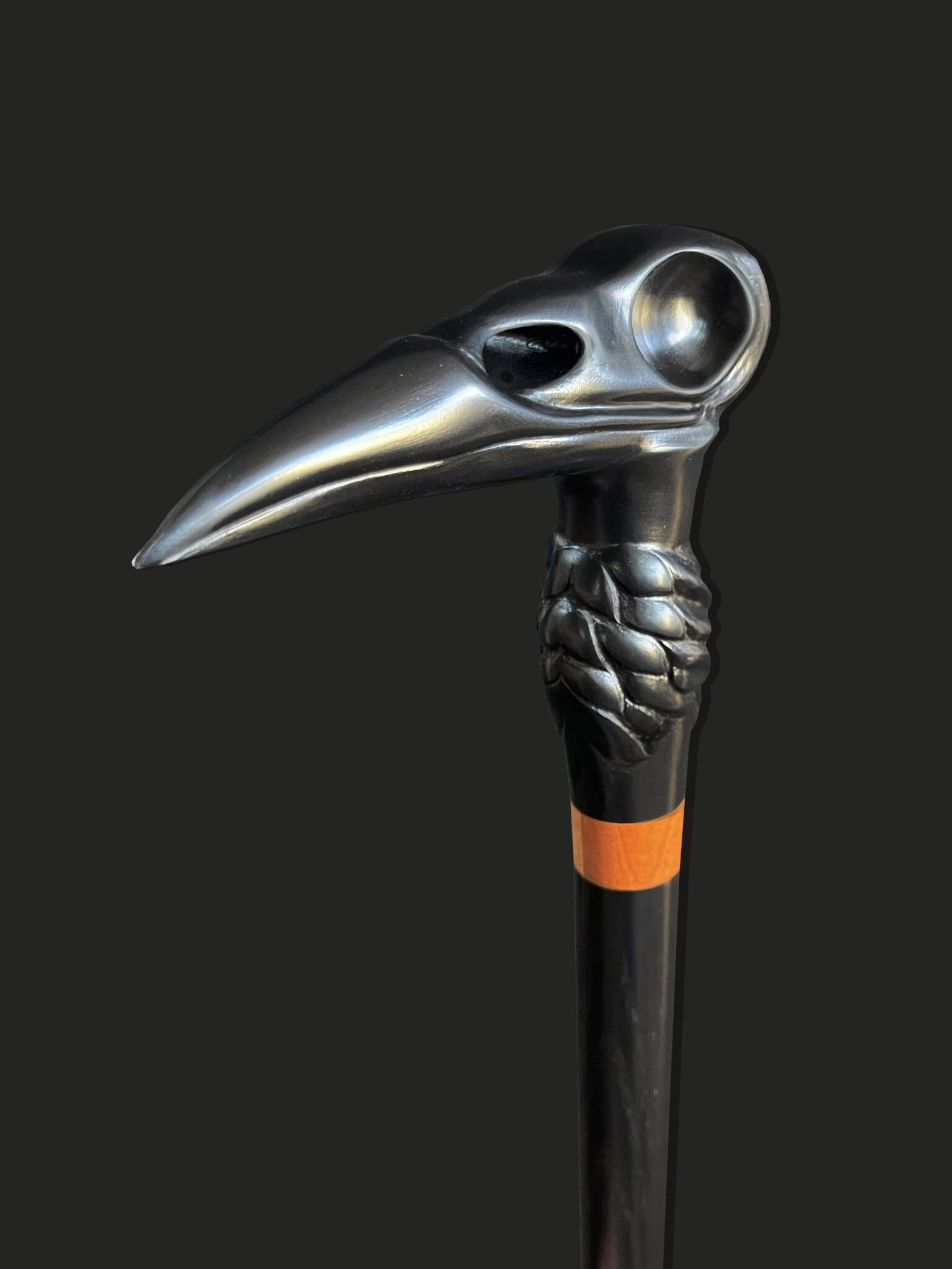 Walking Stick for Woman Black Raven Cane Walking Stick Wood Wooden Cane ...