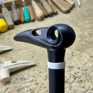 Black Crow Skull Walking Cane Walking Stick Goth Style Raven Skull Cane ...