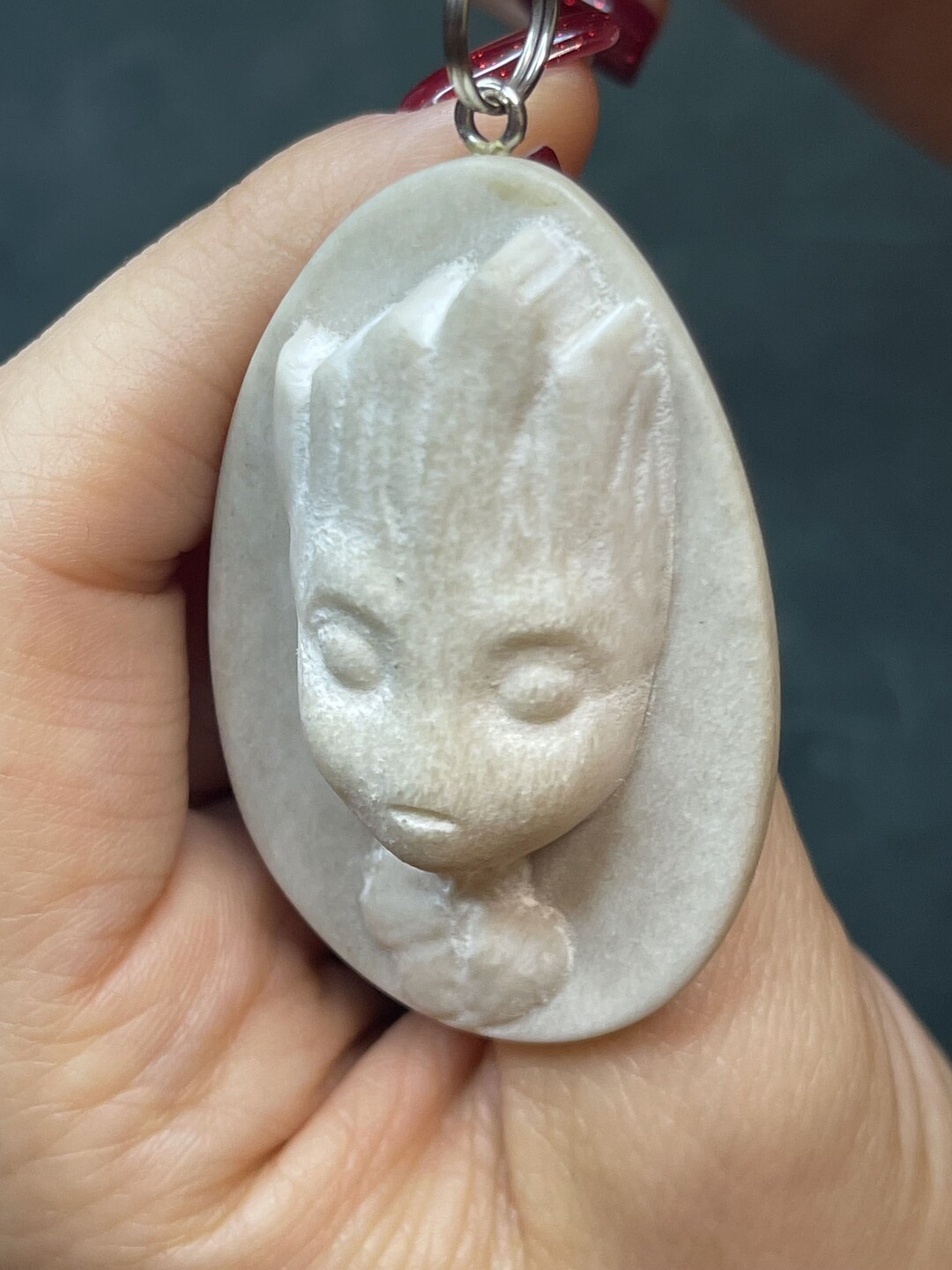 A Unique Groot Keychain Carved on a Deer Antler. Groot Gifts. I Was ...