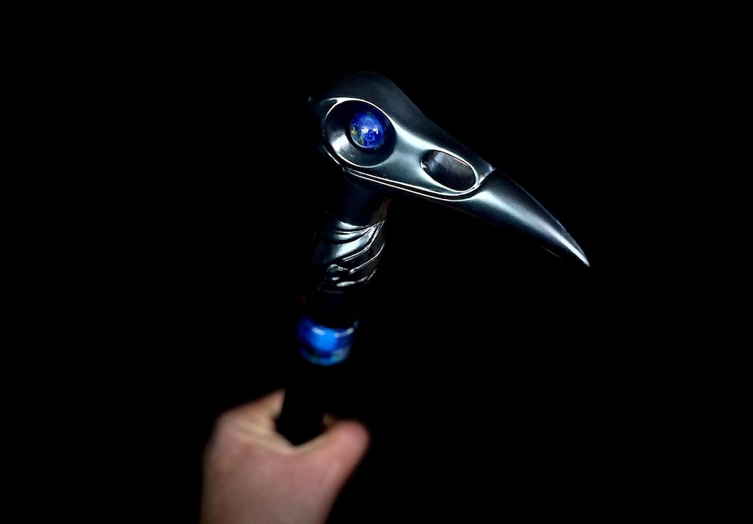 Black Crow Skull Walking Cane Walking Stick Goth Style Raven Skull Cane ...