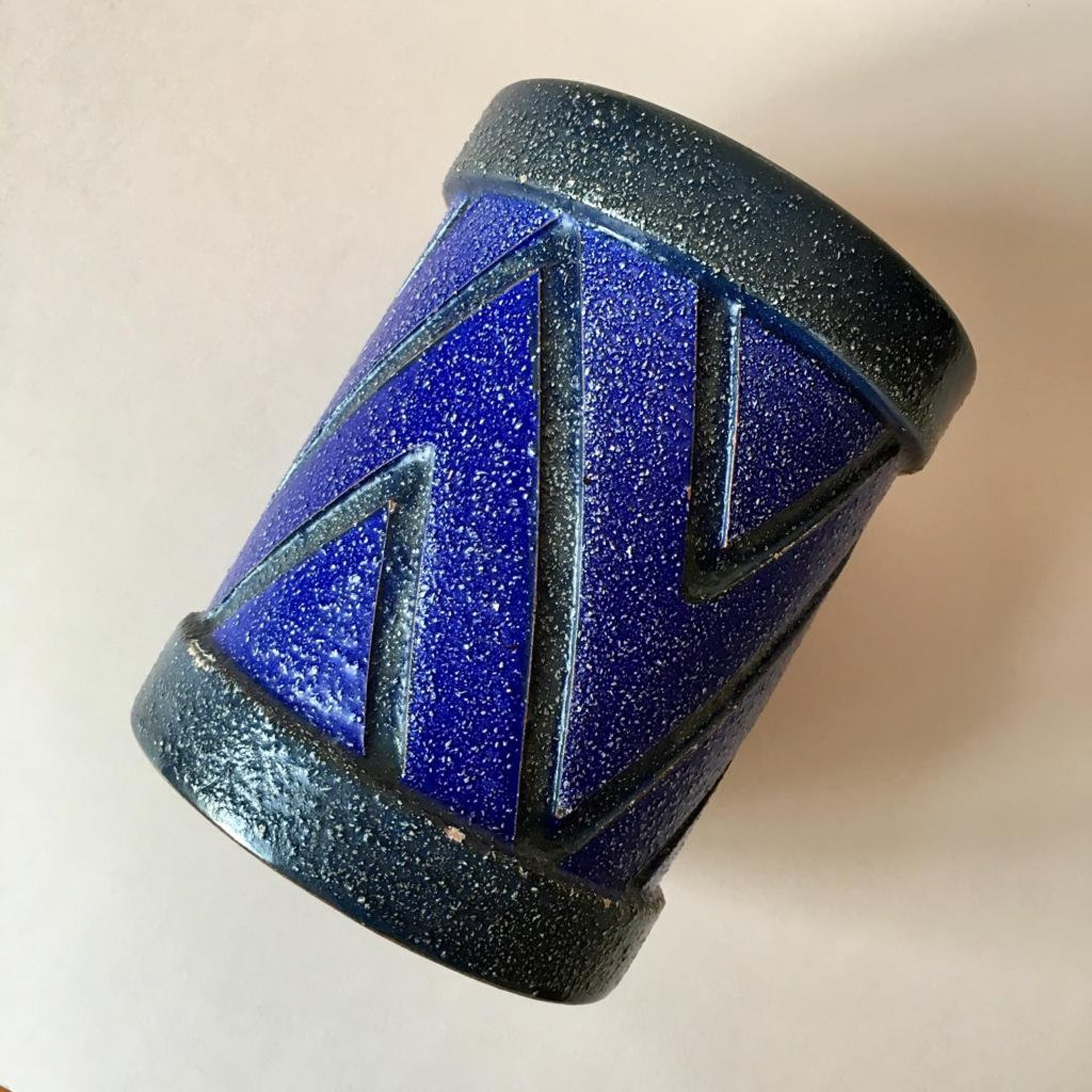 Mid-century Swedish Blue Gray Pottery Vase From Gabriel - Etsy