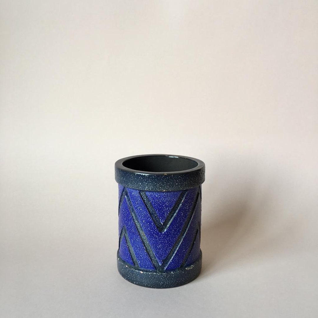 Mid-century Swedish Blue Gray Pottery Vase From Gabriel Keramik - Etsy