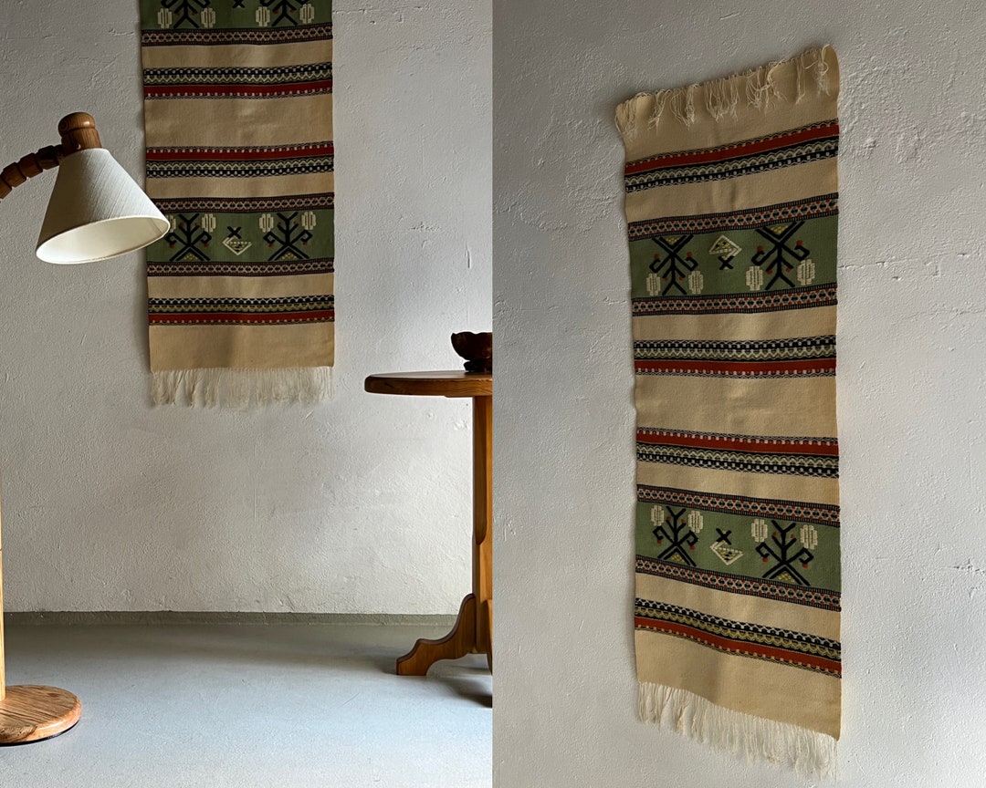 Wool Runner Wall Decor Sweden Vintage - Etsy