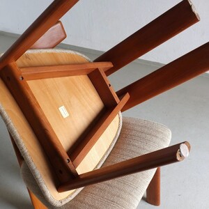 4 Midcentury Teak T-shape Chairs Denmark 1960s - Etsy