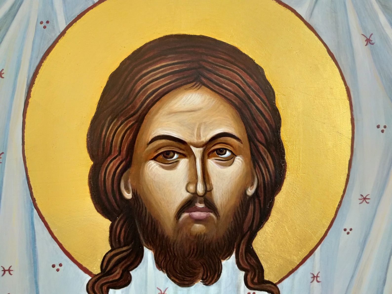 Image of Edessa/ Agion Mandylion / Holy Mandylion. Hand-painted ...