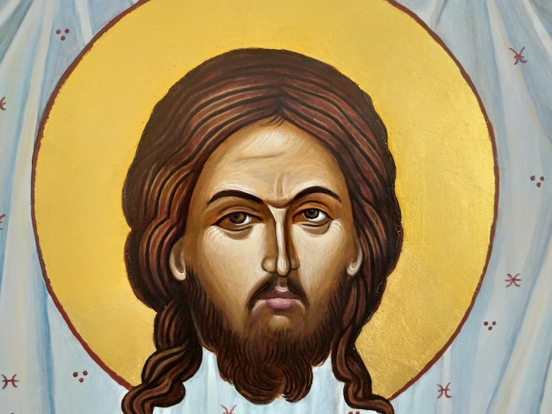 Image of Edessa/ Agion Mandylion / Holy Mandylion. Hand-painted ...