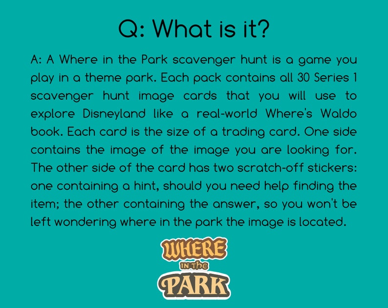 Magic Kingdom Scavenger Hunt Disney Challenge Theme Park - Etsy