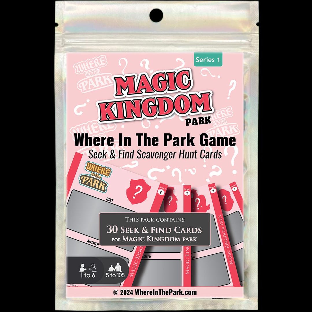 Magic Kingdom Scavenger Hunt, Disney Challenge, Theme Park Treasure ...