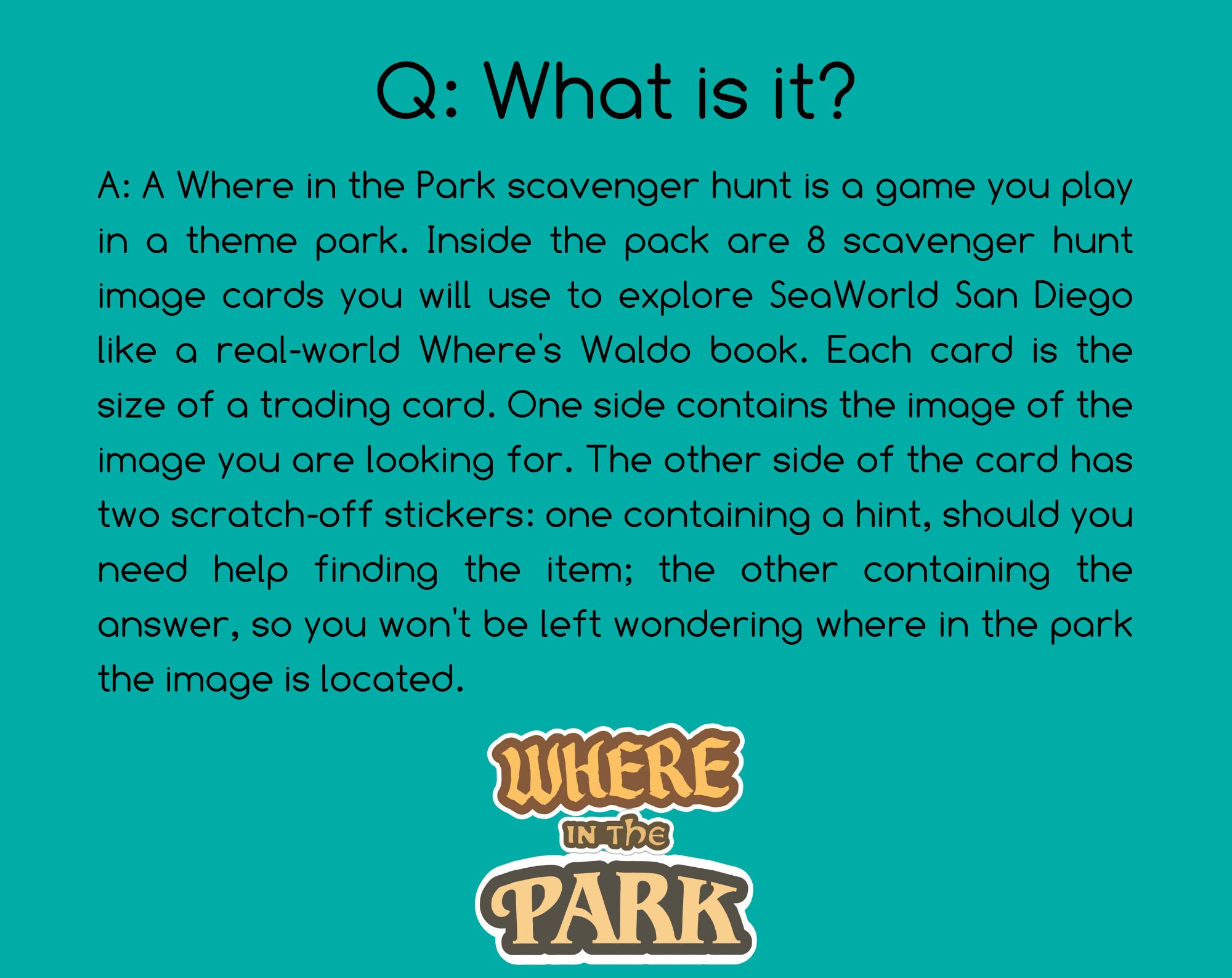 Seaworld San Diego Scavenger Hunt Game Annual Passholder - Etsy