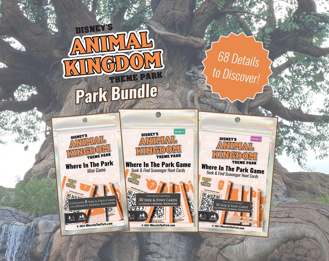 Disneys Animal Kingdom Seek & Find Game Bundle Discover Hidden Details ...