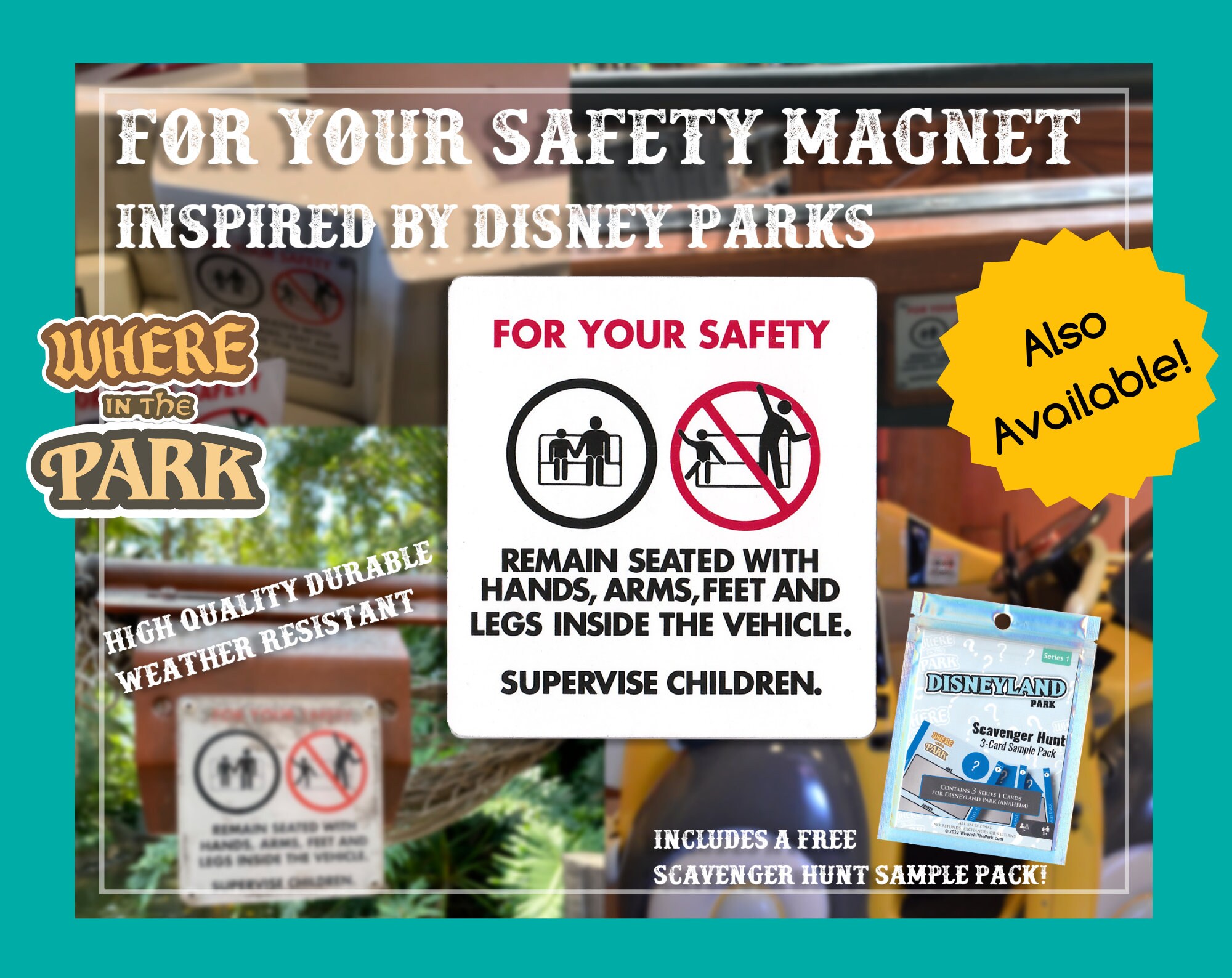 Sticker for Your Safety Remain Seated Disneyland and - Etsy