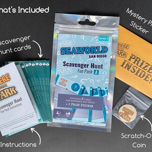 Seaworld San Diego Scavenger Hunt Game Annual Passholder - Etsy