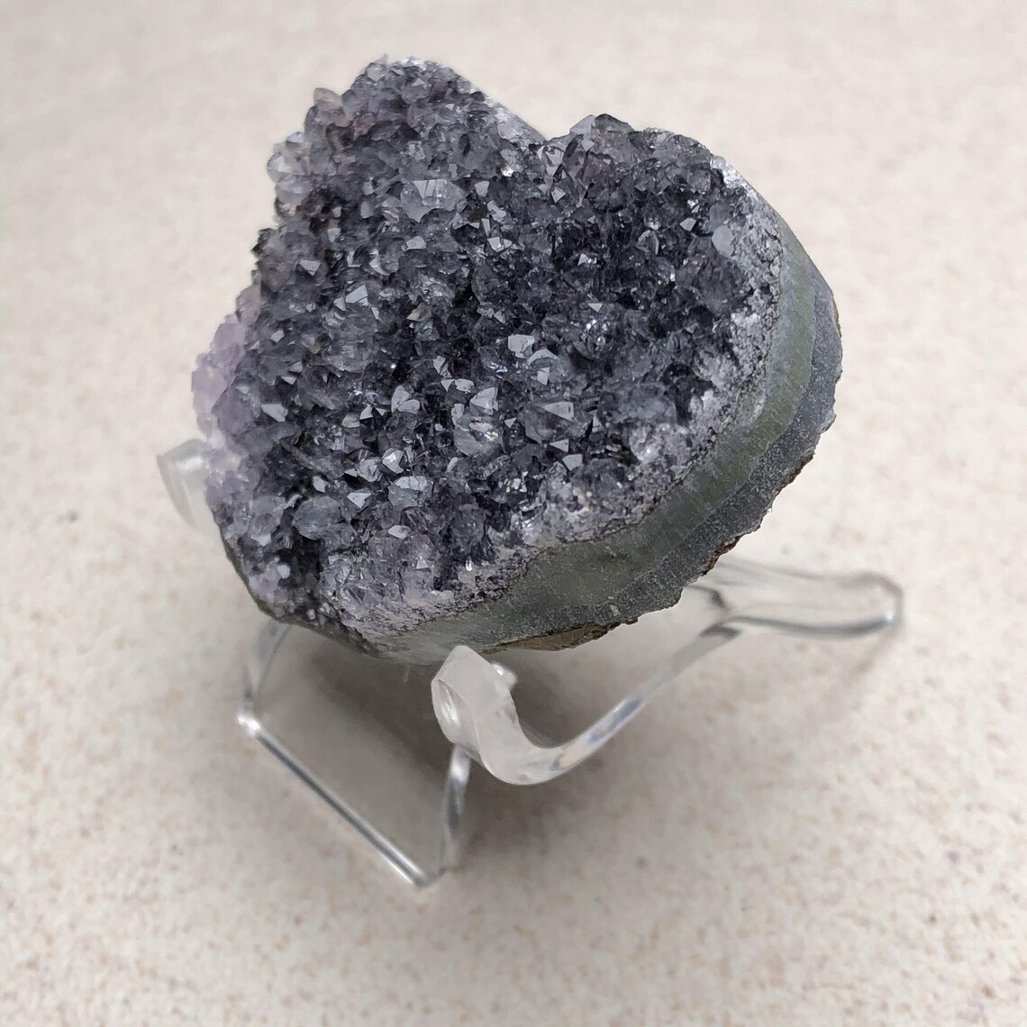 Natural Grey purple Amethyst Cluster Quartz Crystal Carving - Etsy Italia
