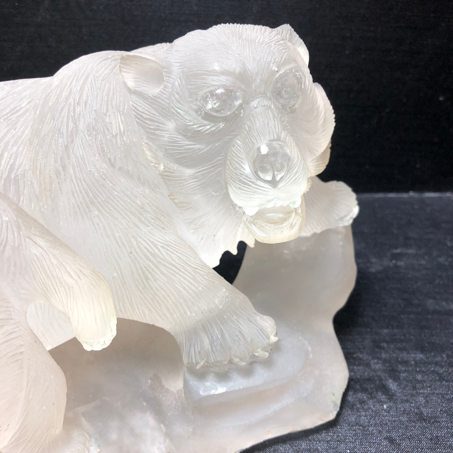 Natural Quartz Rock Crystal Carving White Bear Carved Works - Etsy