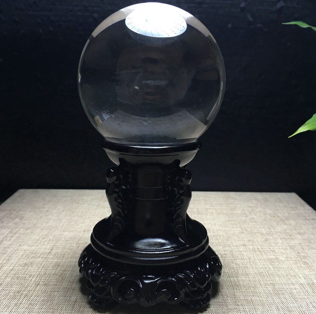 Natural Blue angel Feathers Rock Quartz Crystal Sphere Ball Healing ...