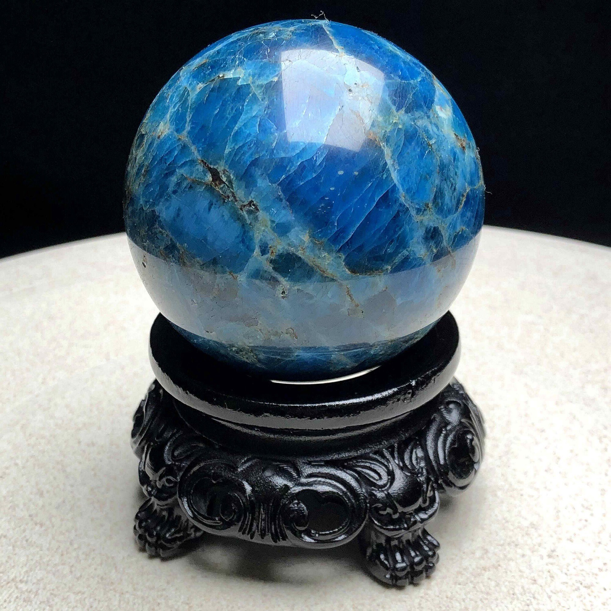 Natural Blue Apatite Sphere Ball Metaphysical Crystal Sphere - Etsy UK