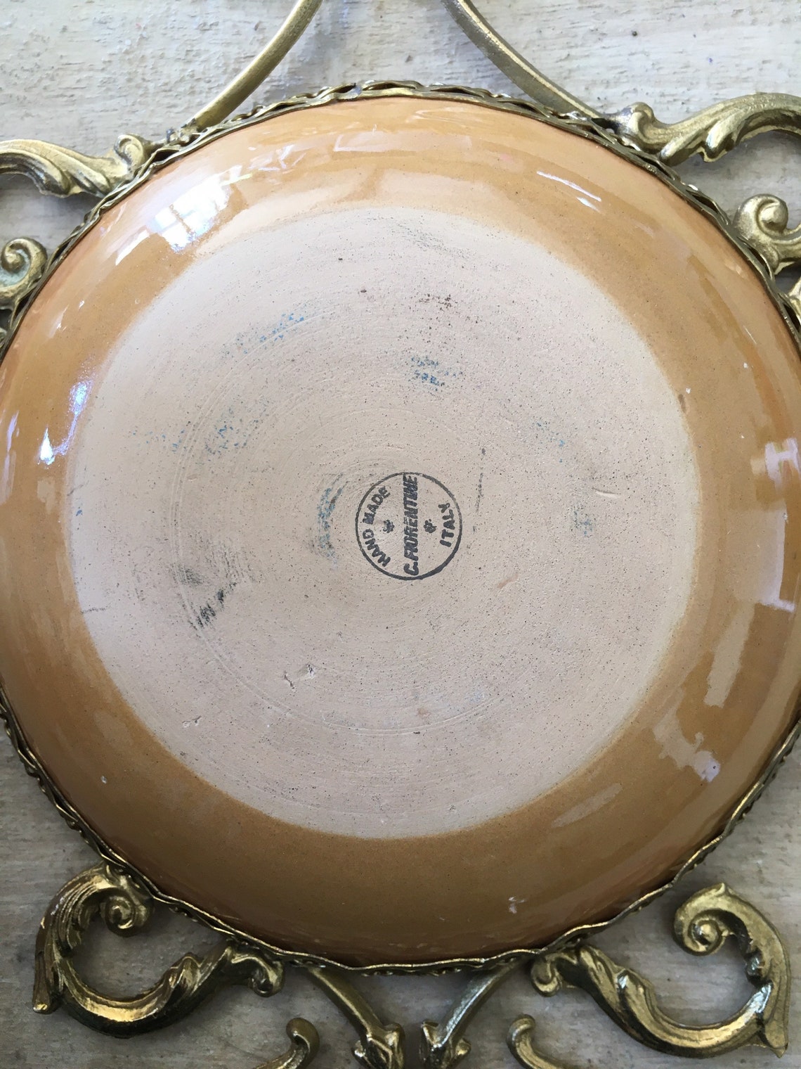 Decorative Plate Florence Crafts Italian Vintage - Etsy