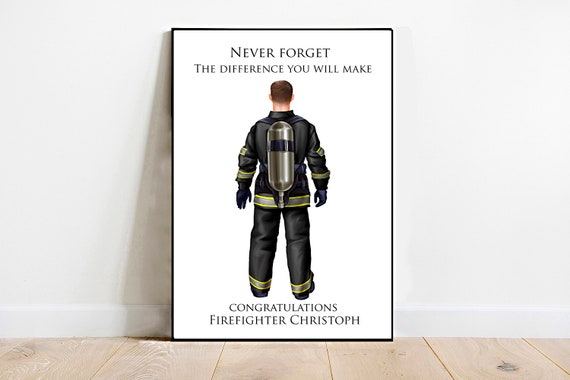 Custom Firefighter Graduation Gift personalised Firefighter - Etsy