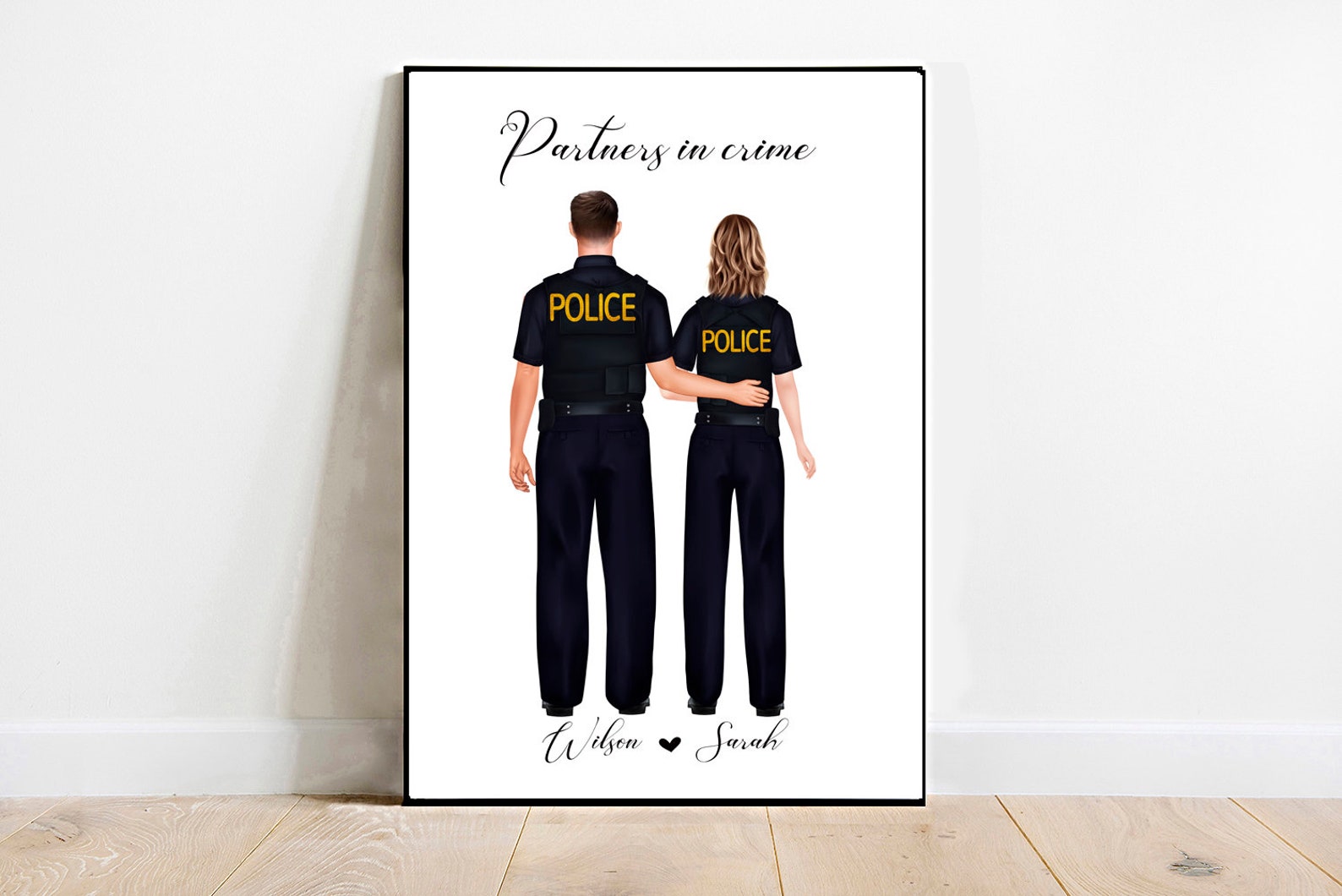 Personalised Nurse and Police Printpersonalised Couples - Etsy Canada