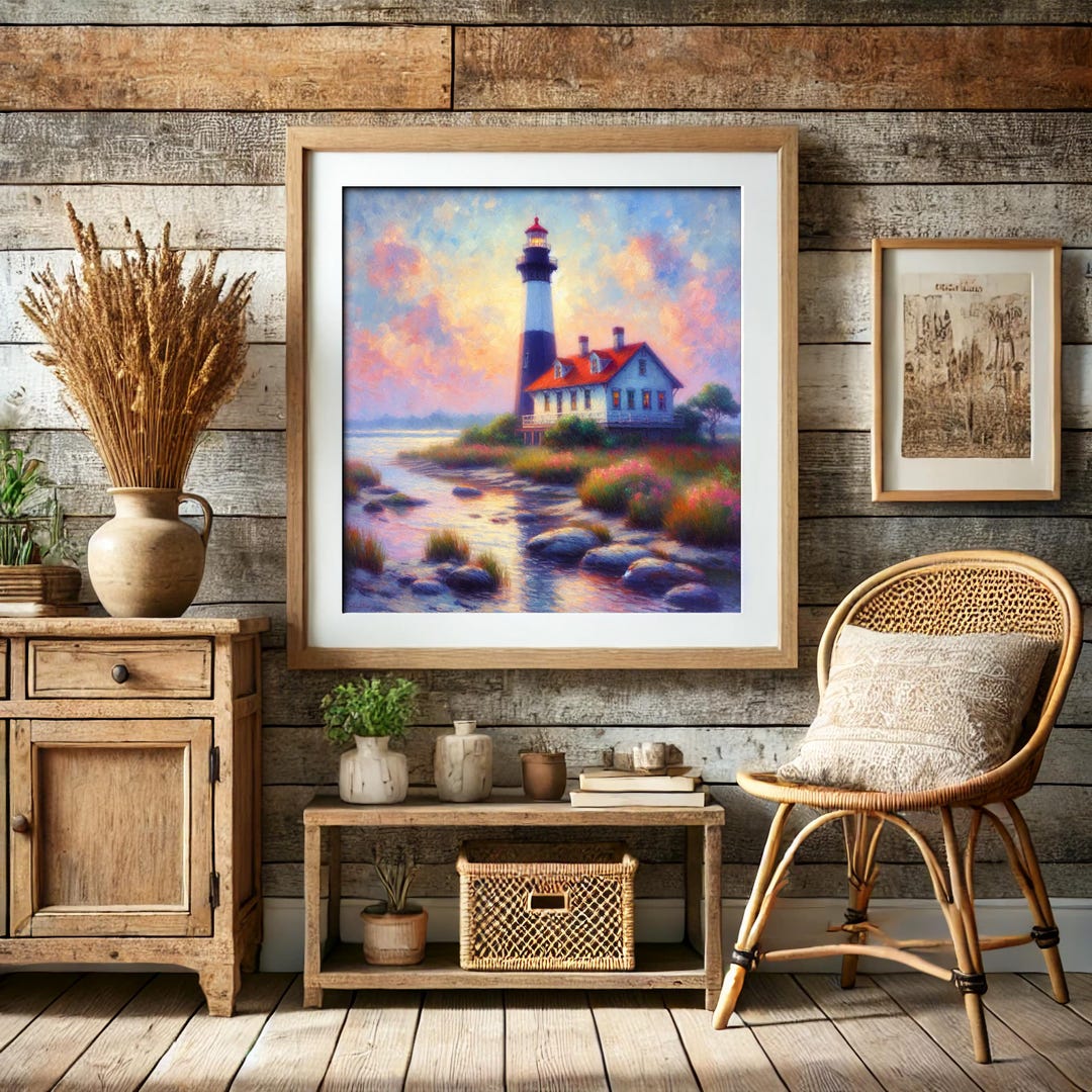 Tybee Island Poster Impressionist Tybee Island Print Tybee Island