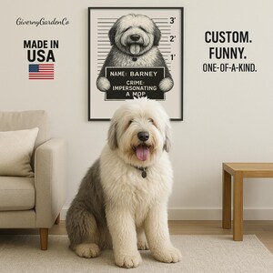 Custom Pet Mugshots - Personalized Dog Poster/cat Poster "crime ...