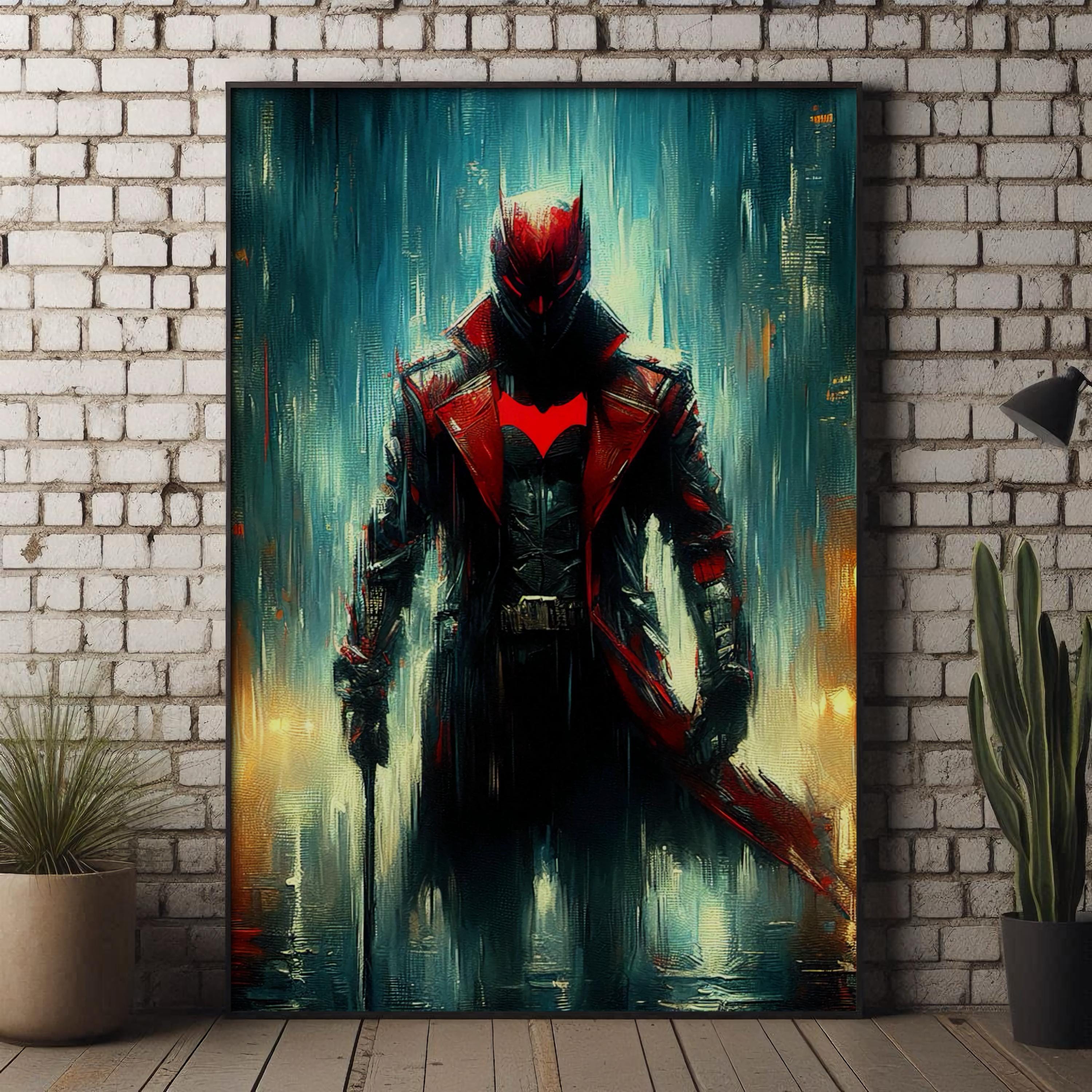 Red Hood Matte Vertical Poster, Fan Art Print, Vigilante Decor, Edgy ...