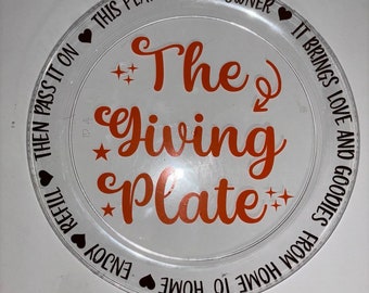 The Giving Plate Personalized Round Plate, Personalized Gift, Christmas ...