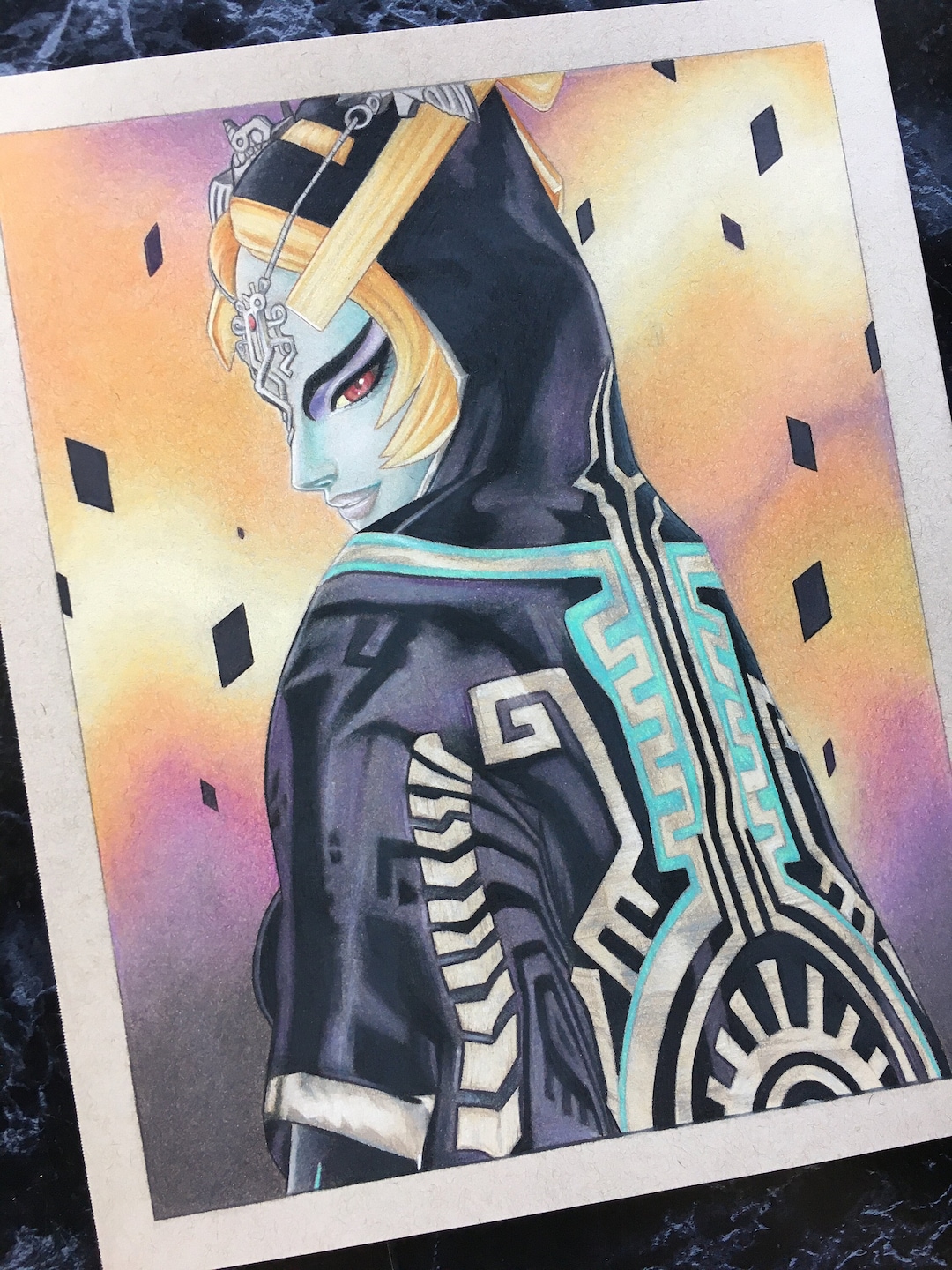 Midna Twilight Princess True Form Drawing - Etsy