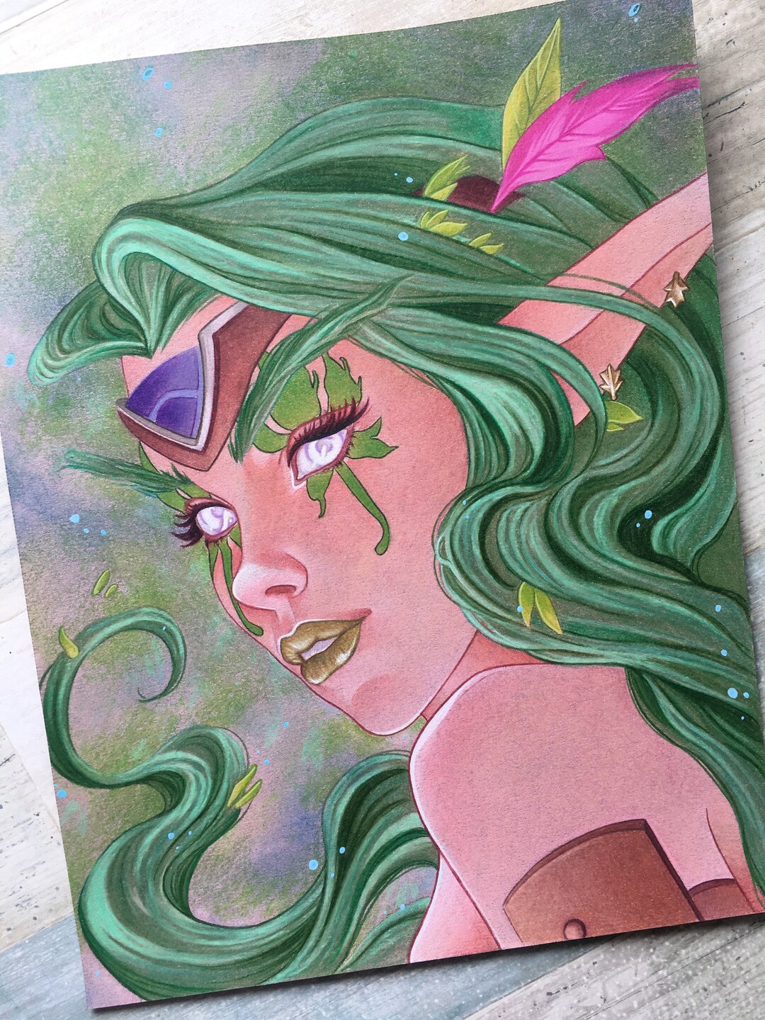 Night Elf Druid Drawing - Etsy
