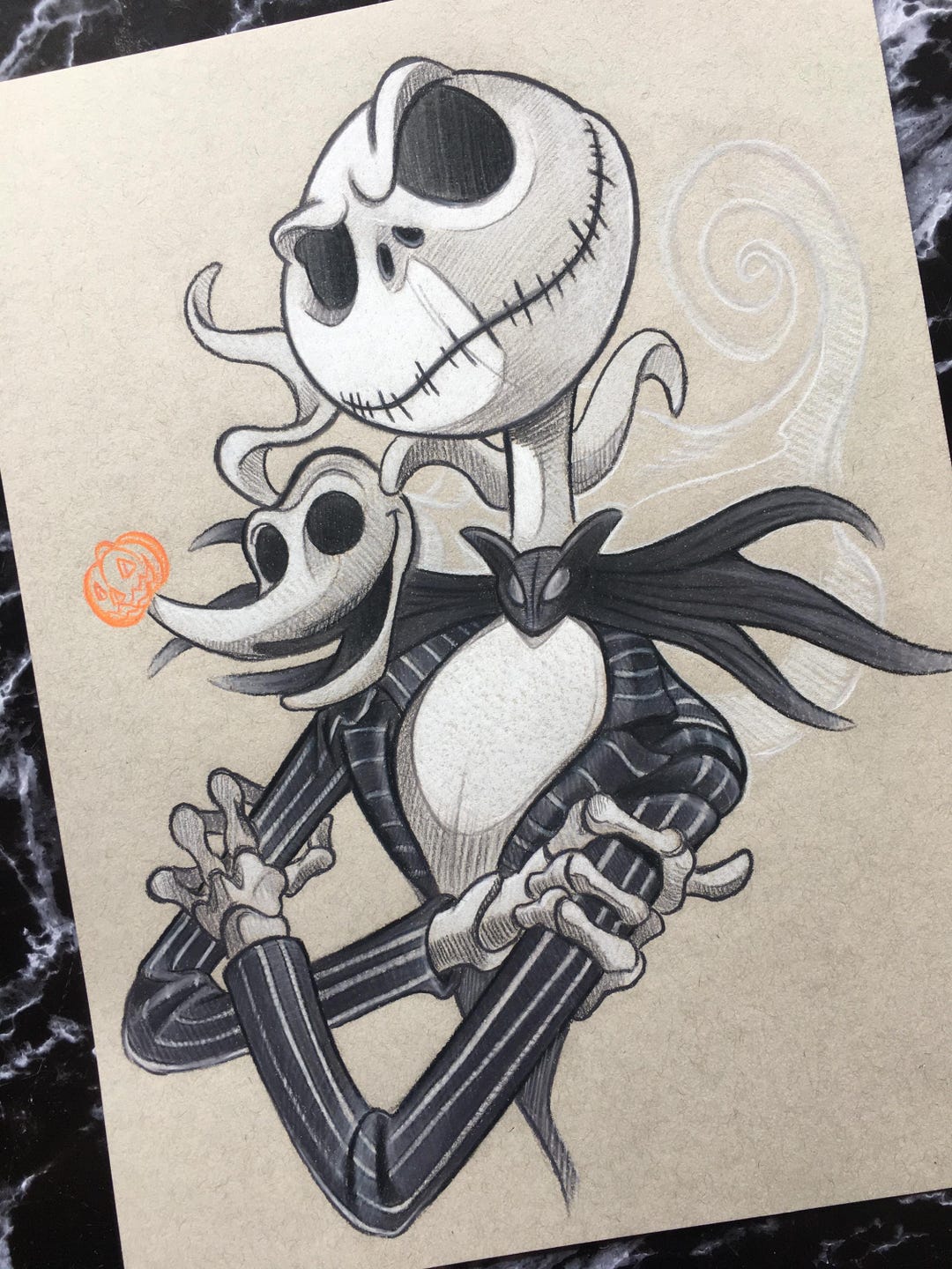 Jack Skellington Drawing - Etsy