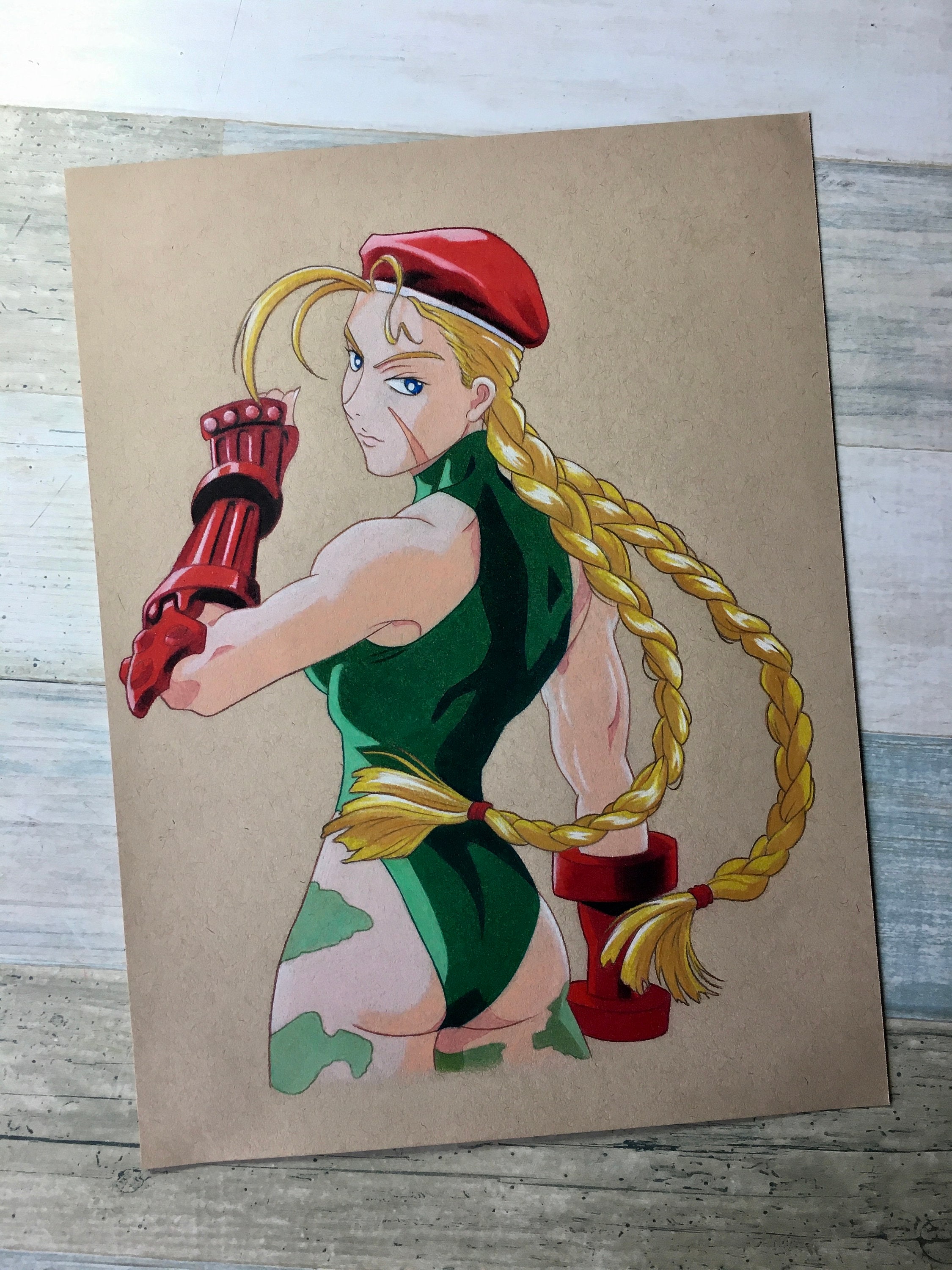 Cammy Street Fighter OG Drawing - Etsy