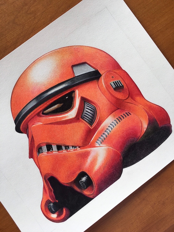 Star Wars Stormtrooper Helmet Drawing
