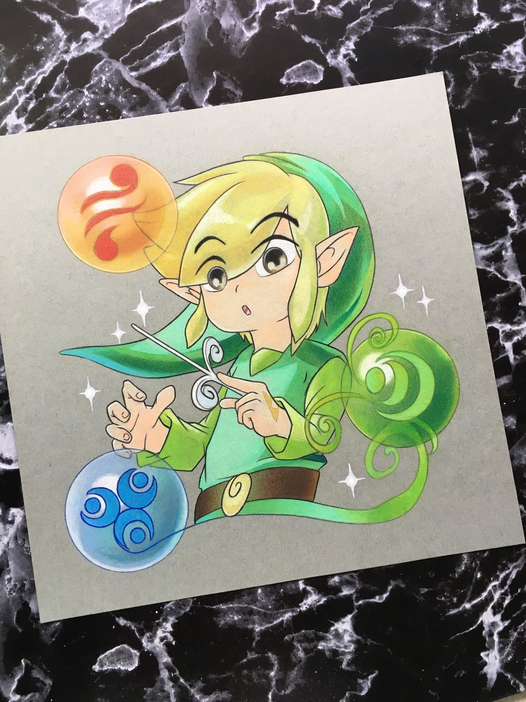 Wind Waker Link Drawing - Etsy