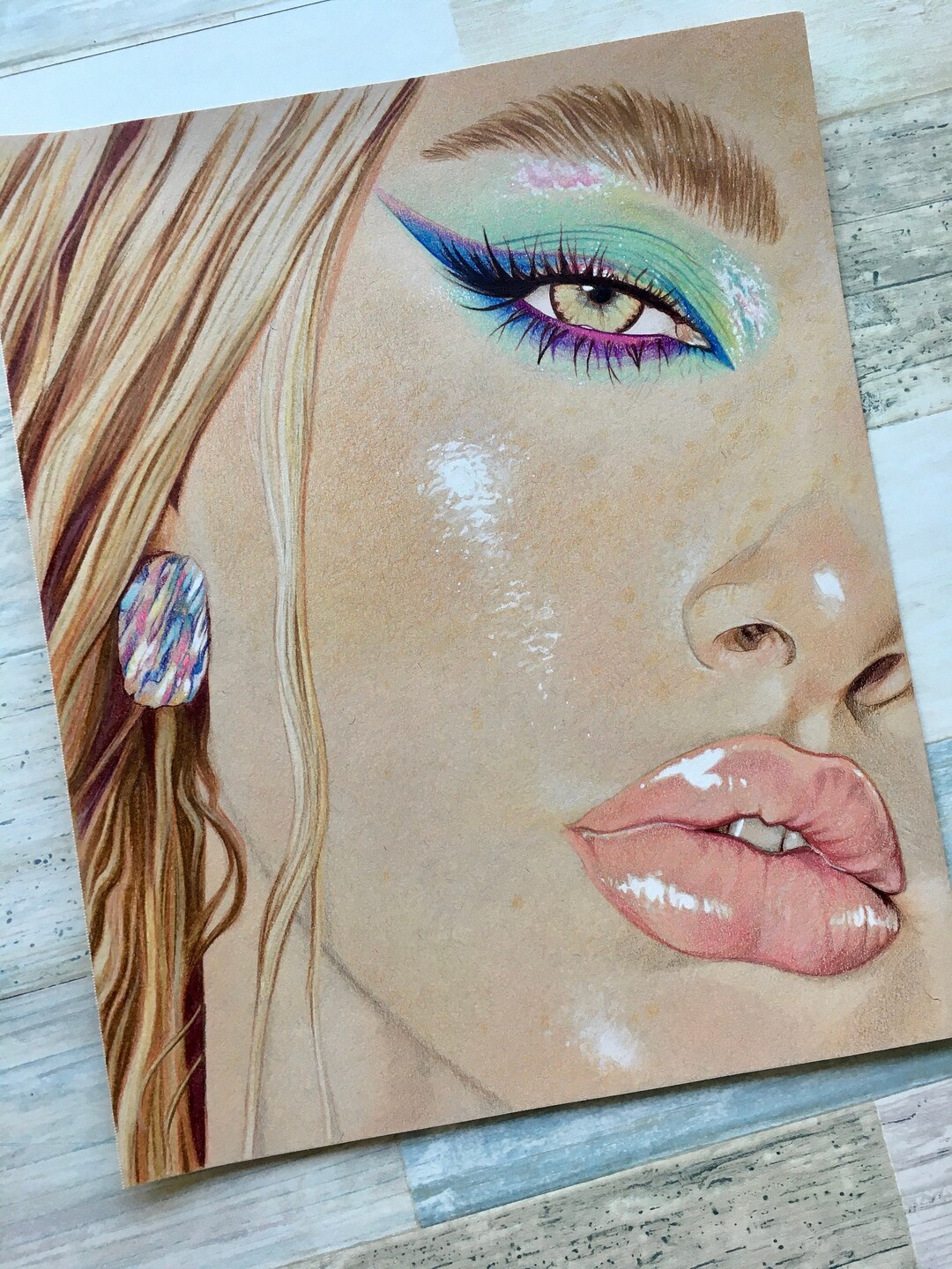 Cat Eye Model Drawing - Etsy