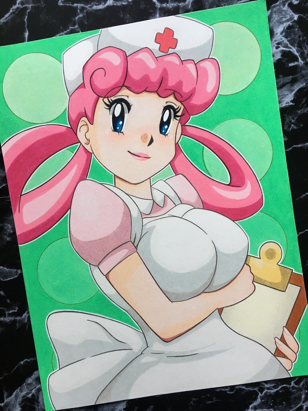 Nurse Joy Pokémon Drawing - Etsy
