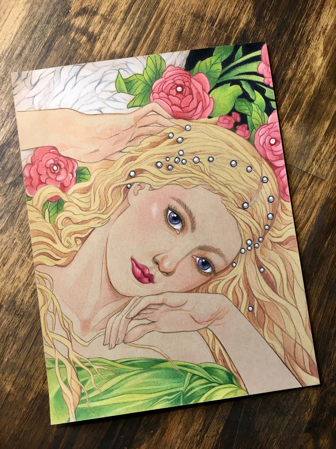Aphrodite Portrait Drawing - Etsy