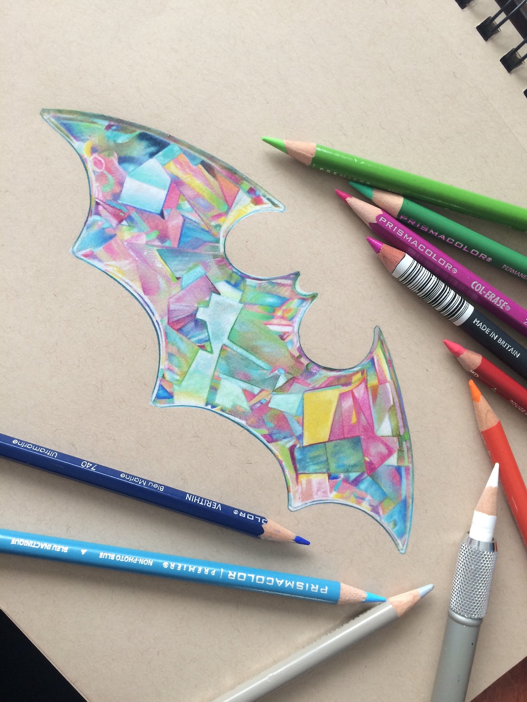 Diamond Batarang Drawing - Etsy