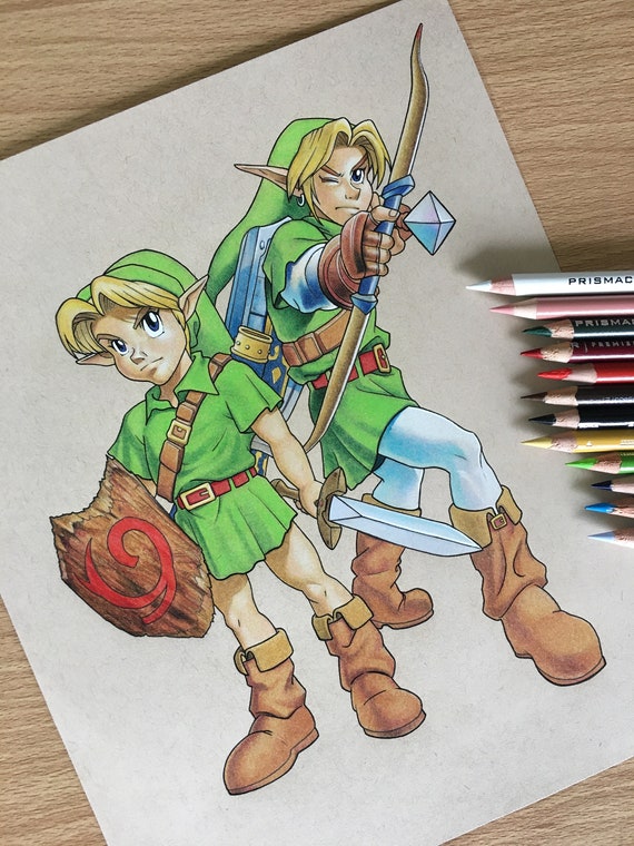 Legend Of Zelda Ocarina Of Time Link Drawing